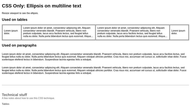 CSS Only: Ellipsis on multiline text