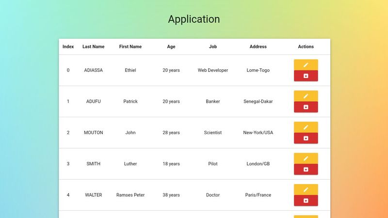 Simple CRUD with Vue.js