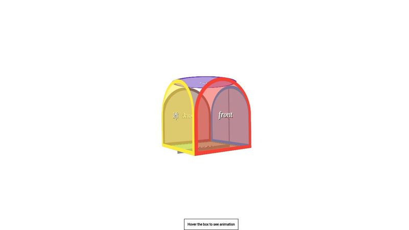 transform - rotate and translate animation (pure css)