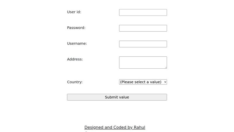 form validation