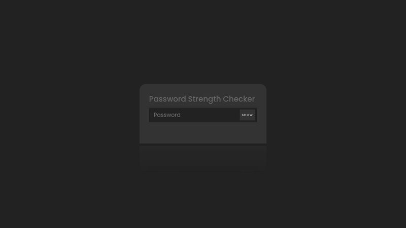 Password strength checker
