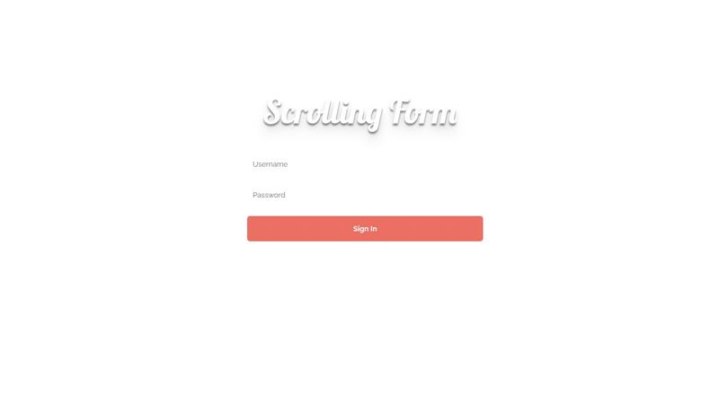 INFINITE SCROLLING FORM