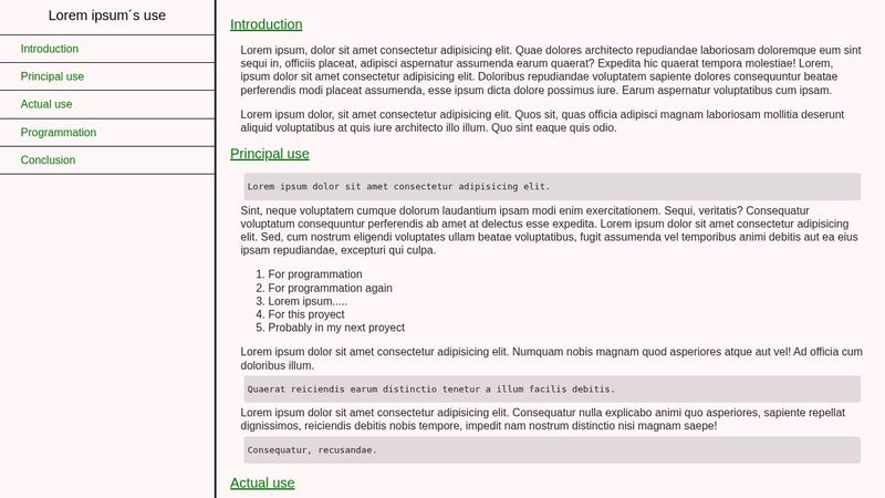 Technical Documentation Page