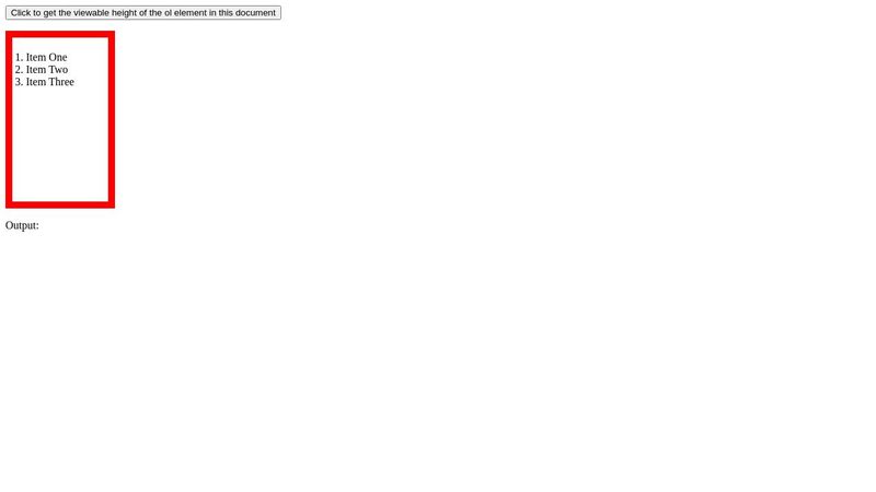 using Element clientHeight Property in JavaScript