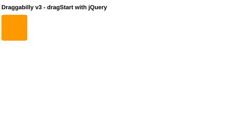 Draggabilly v3 - dragStart with jQuery