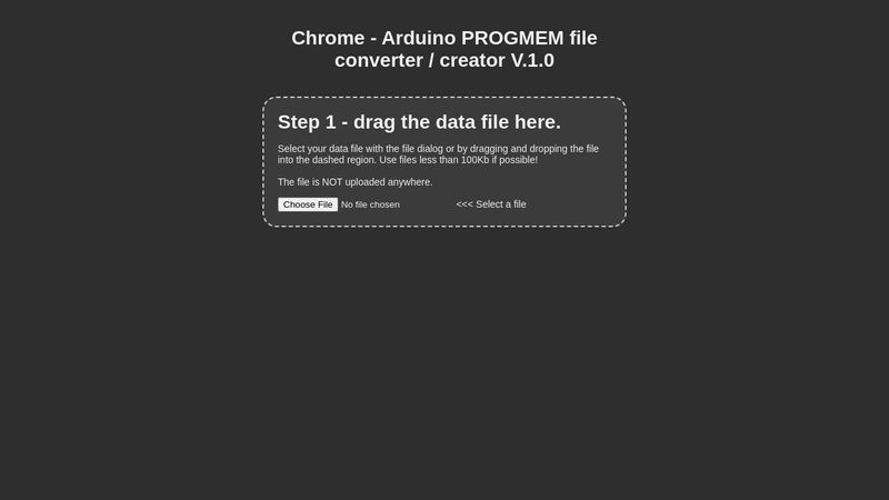 File to Arduino PROGMEM converter. - work in progress