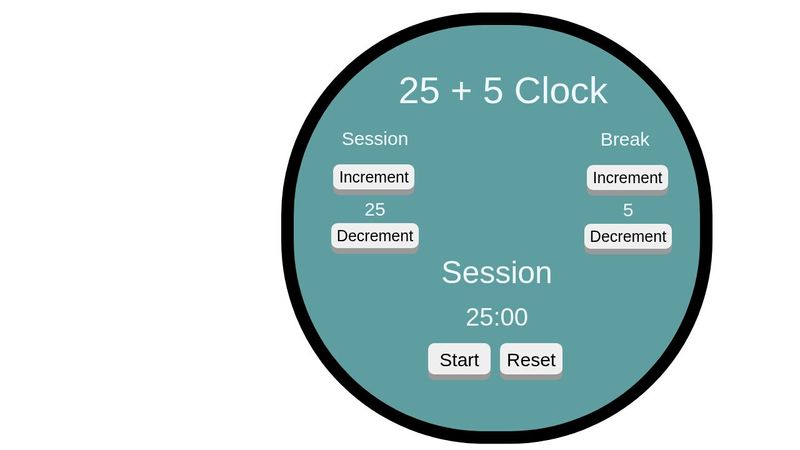25 + 5 Clock - React Hooks