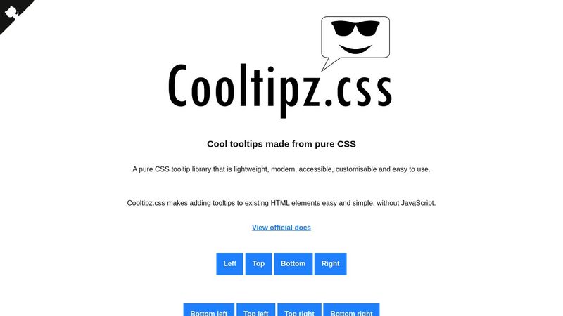 Cooltipz.css (official) - Cool tooltips made from pure CSS