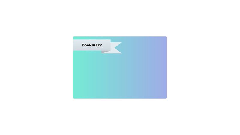 Bookmark Tag - Single element css