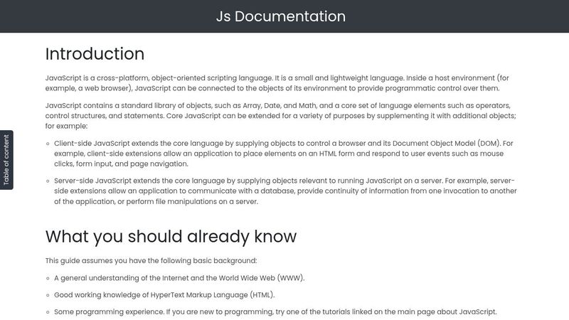 Technical Documentation Page | Free code camp