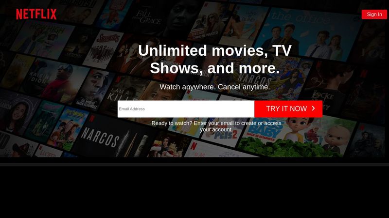 Netflix Home Page First 2 Screen