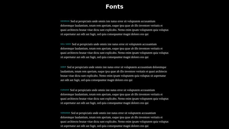 Fonts