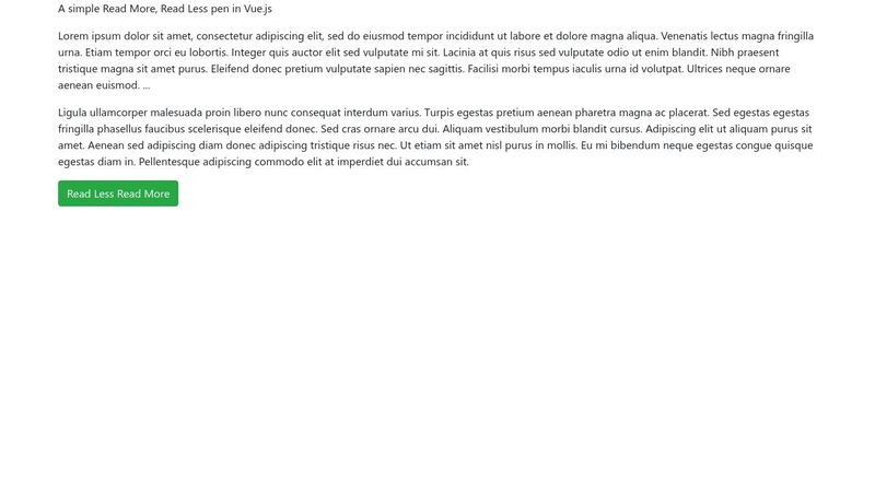 Simple Read More, Read Less in Vuejs
