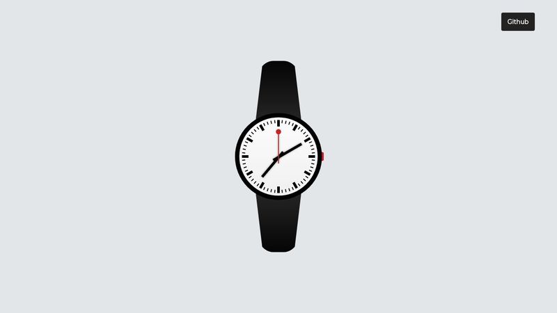 Swiss Design Watch - Pure CSS