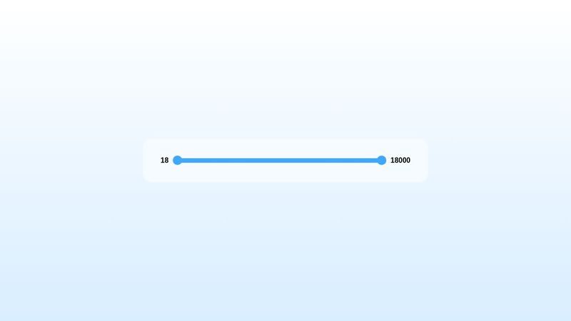 Double Range Slider - noUiSlider