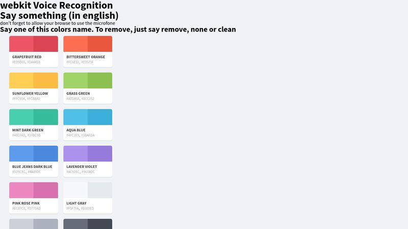 webkit Voice Recognition (chrome only)