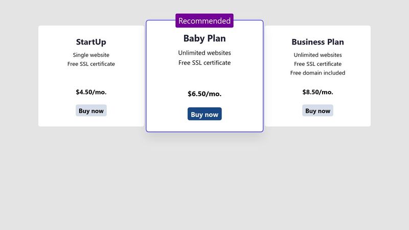 CSS :has(): custom pricing cards