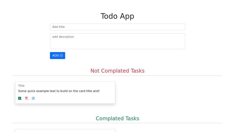 Todo app javascript