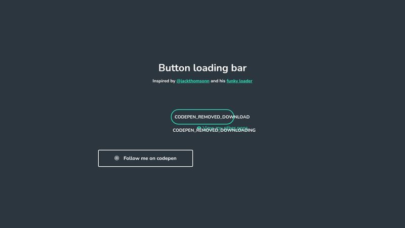 Pure CSS Loading Bar Button