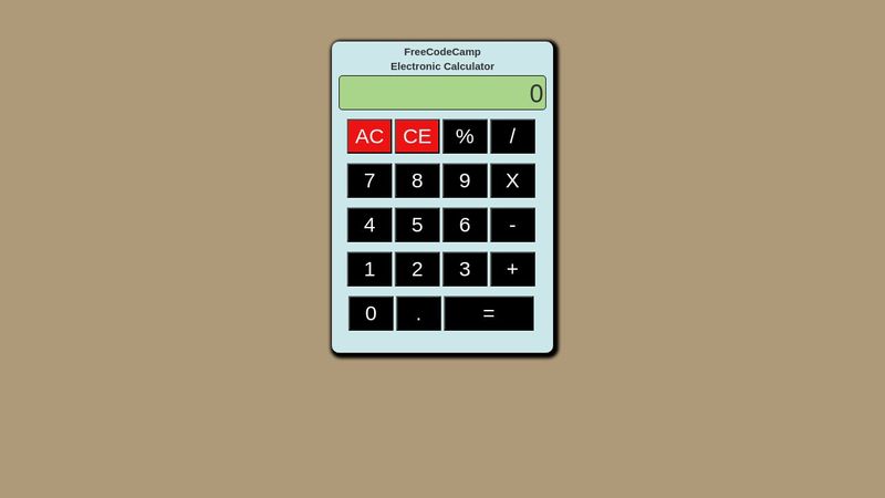 Javascript Calculator - FCC