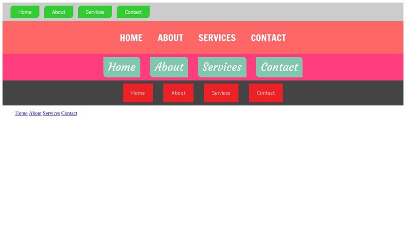 CSS Practice - Navigation