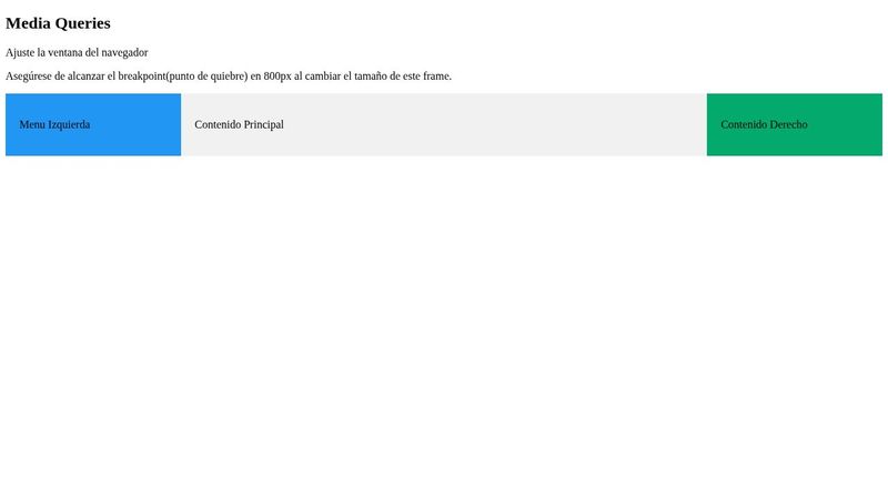 HTML Responsive Web Design Media Queries
