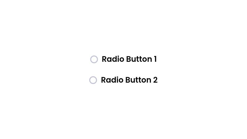 Simple Custom Radio Button