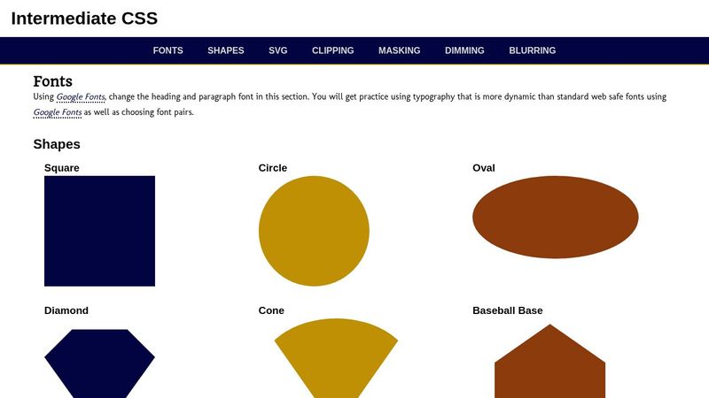 ACTIVITY // INTERMEDIATE CSS