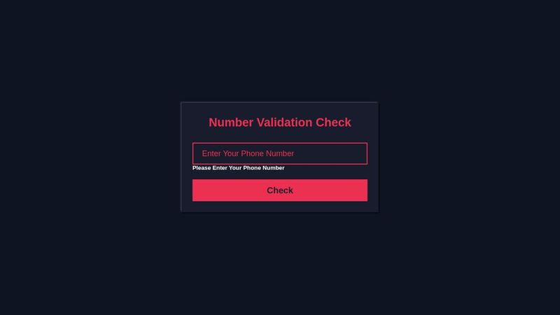 Form Validation Project