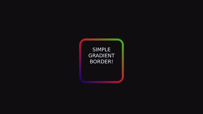 Gradient Border CSS