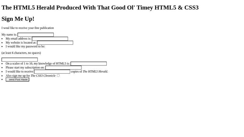 HTML 5 & CSS3
