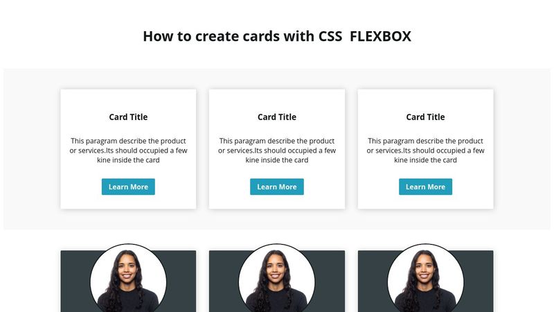 CSS FLEXBOX CARD