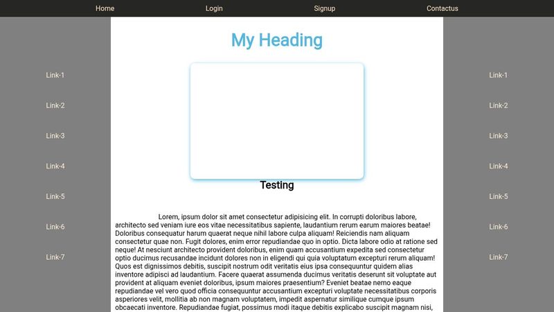 Basic responsive layout