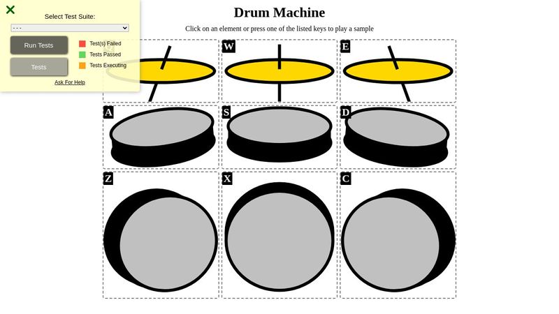 Drum machine (React) - freeCodeCamp certification project