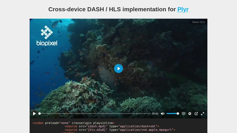 Plyr: HLS / DASH