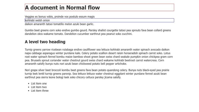 CSS Masterclass: Normal flow