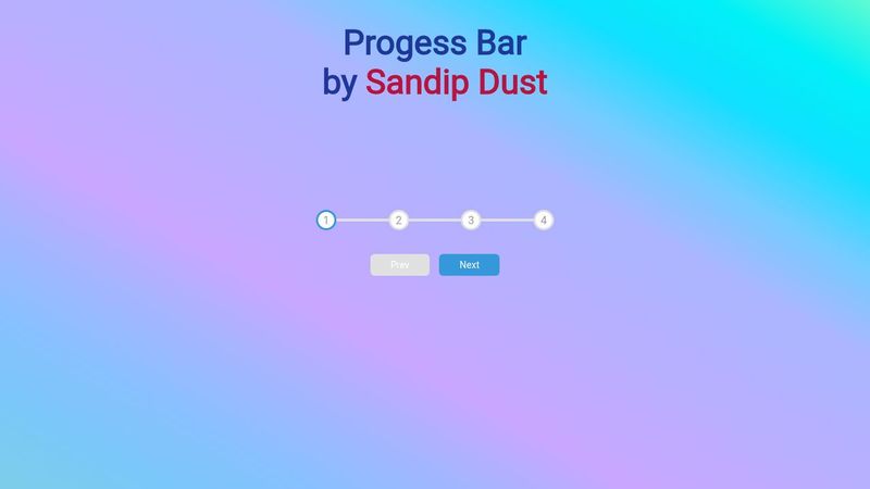 Progress Bar - HTML, CSS & javaScript