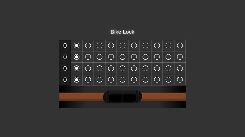 CodePen Challenge: Radio Buttons - CSS Bike Lock