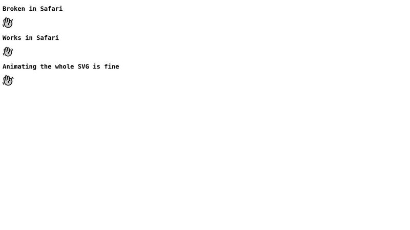 Safari CSS animation SVG bug