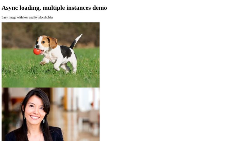 Async Lazy Loading using lqip low quality placeholders and Cloudinary Images