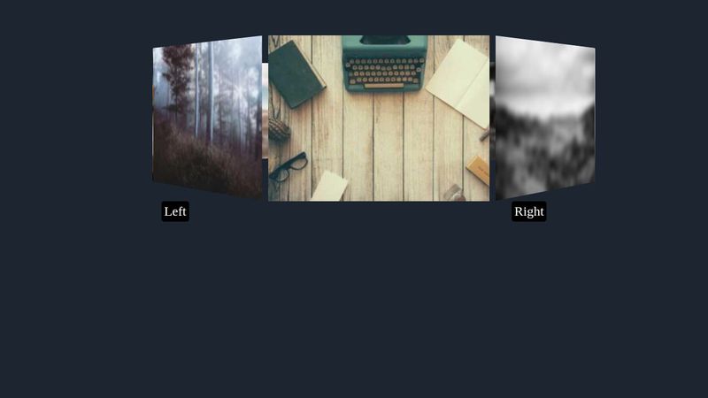 3D Slider/Carousel Using HTML CSS & JavaScript