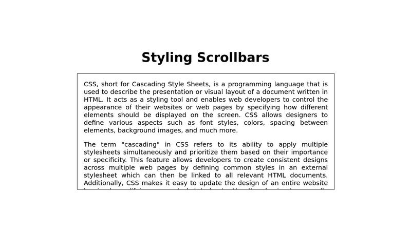 Scrollbar Styling Older Browsers