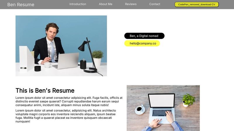 2- CSS Resume