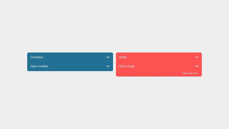 Pure CSS Accordion