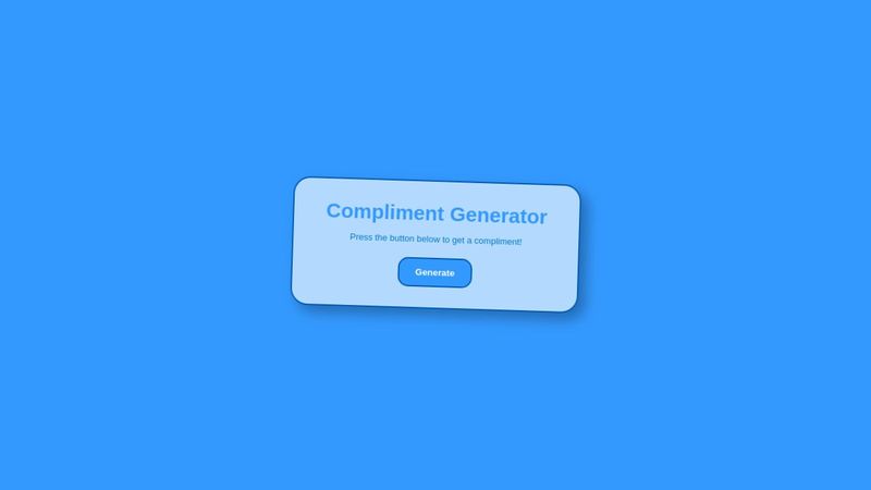 Simple Widget Compliment Generator
