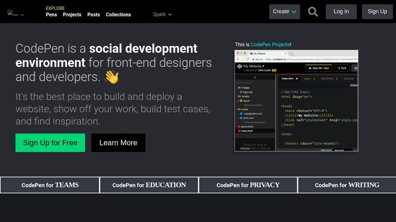 Codepen.io replica