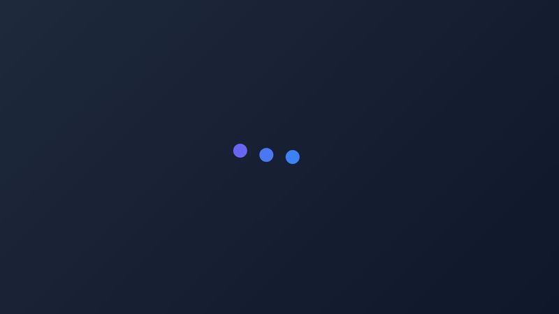 Bouncing Dots SVG Loading Animation