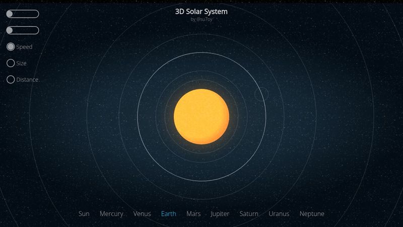 CSS 3D Solar System