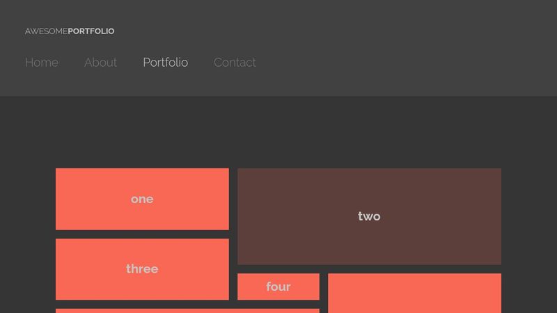 Portfolio Grid Layout