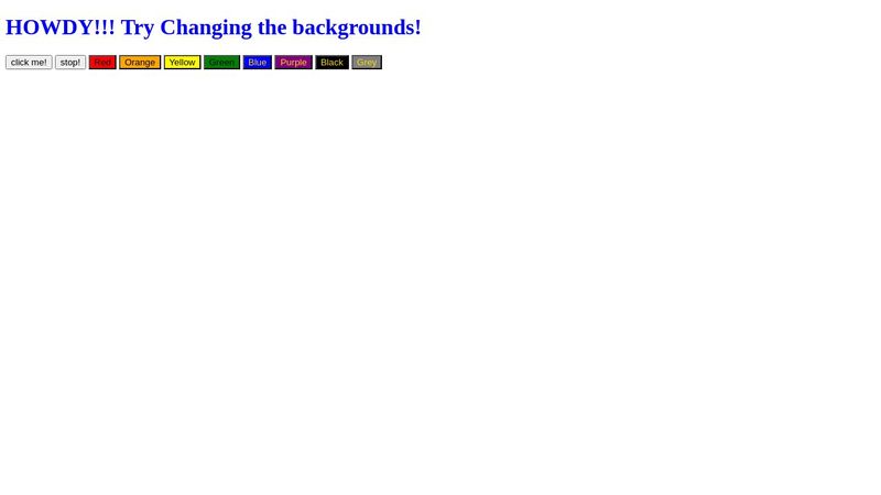 Javascript Backgrounds